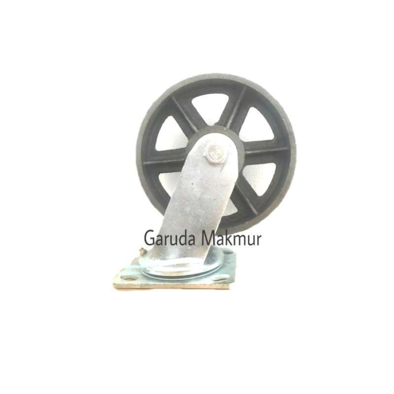 Promo roda besi heavy duty 5 in hidup roda troli besi roda castor iron ...