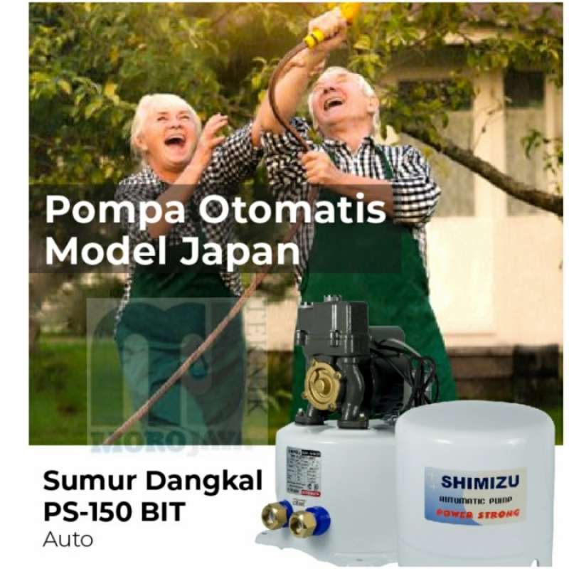 Promo Pompa Air Shimizu Otomatis PS-150Bit Pompa Dorong 150watt Model Japan Diskon 23% di Seller ...