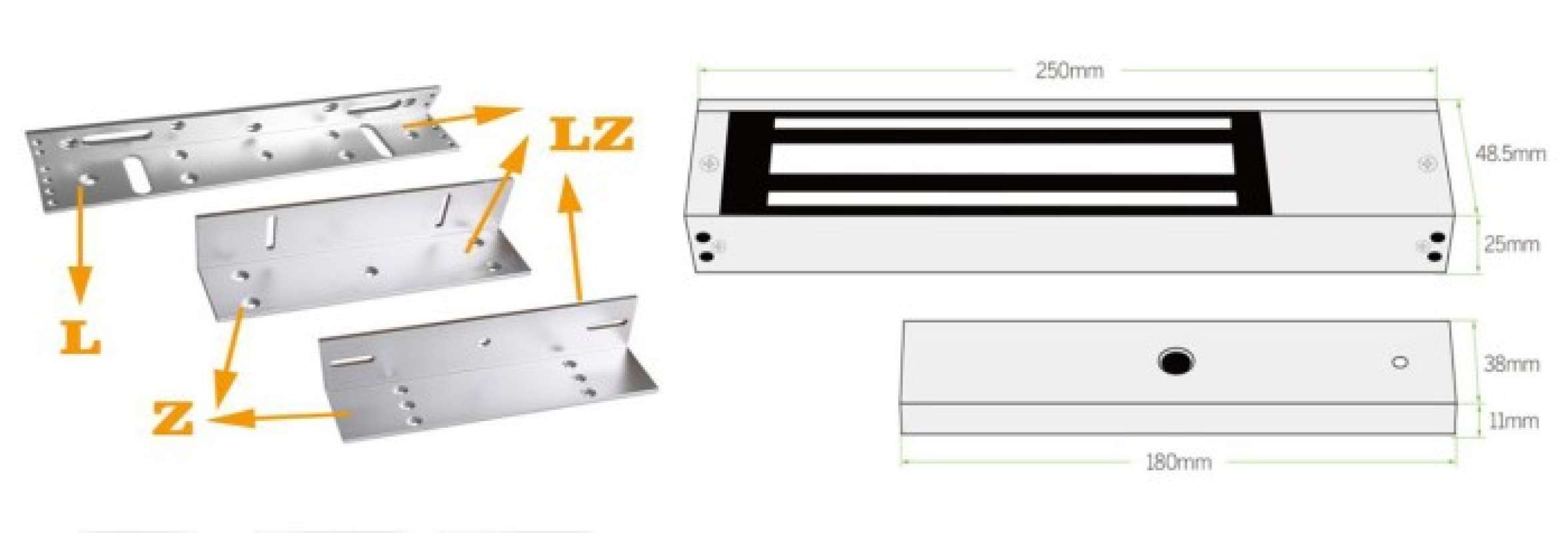 Promo PREMIUM EM Lock 600lbs 5 Wire Door Sensor Indicator include ...