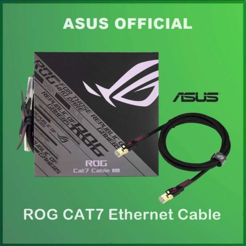 Promo ASUS ROG Cat7 3M Ethernet Cable – Gaming LAN Cable High Speed ...