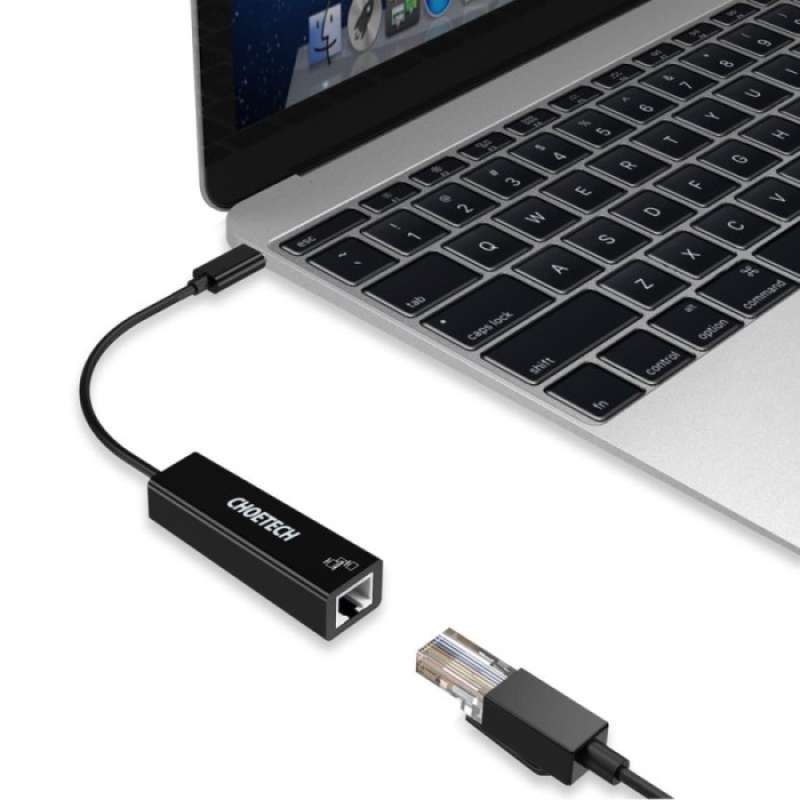 Promo Usb Type C To Lan Rj45 Ethernet 1gbps Network Adapter Choetech