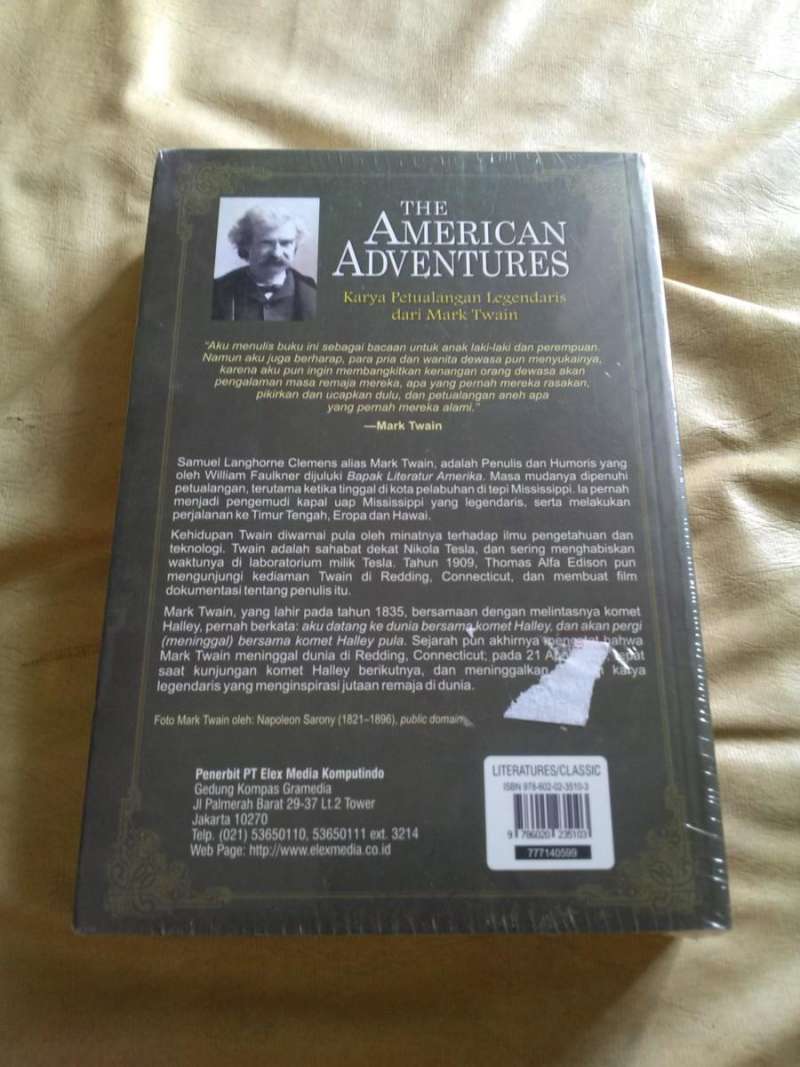 Jual The American Adventures : karya Petualangan Legendaris dari Mark ...