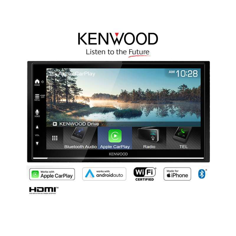 Jual Kenwood DMX7522S Double Din Digital Deckless Wi-Fi BT HDMI Android Auto Apple Carplay di ...