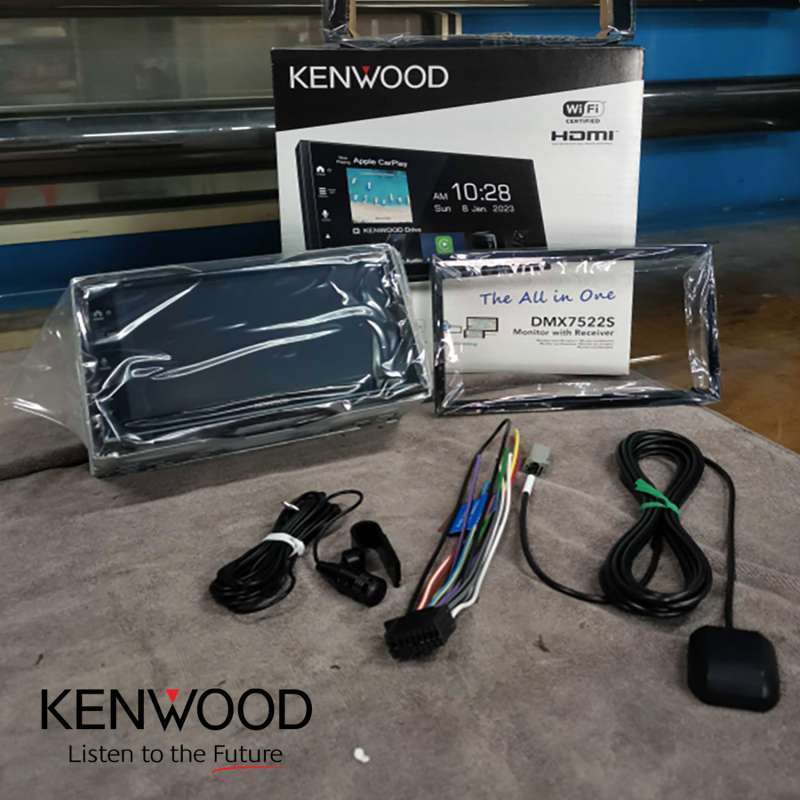 Jual Kenwood DMX7522S Double Din Digital Deckless Wi-Fi BT HDMI Android ...