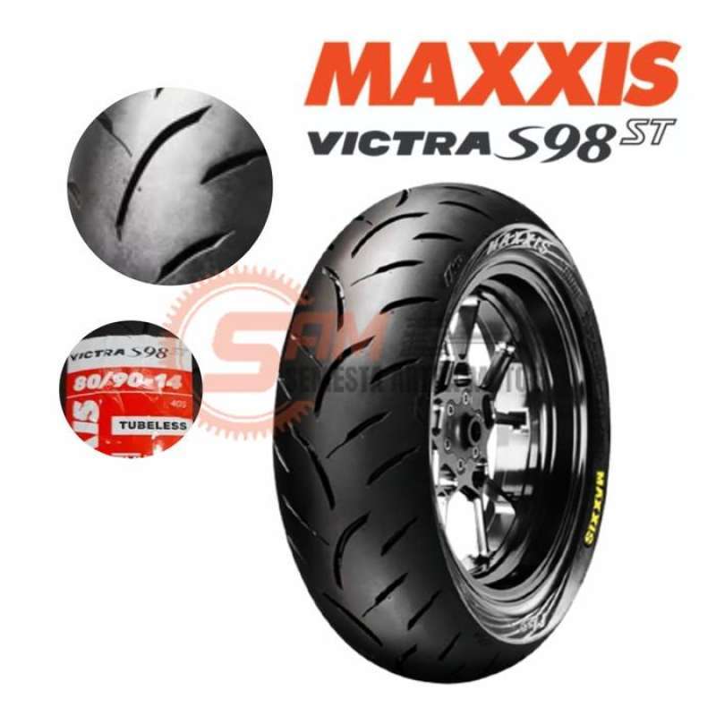 Jual Ban Luar Maxxis Victra S98 St 80/90 Ring 14 Tubeless Motor Matic ...