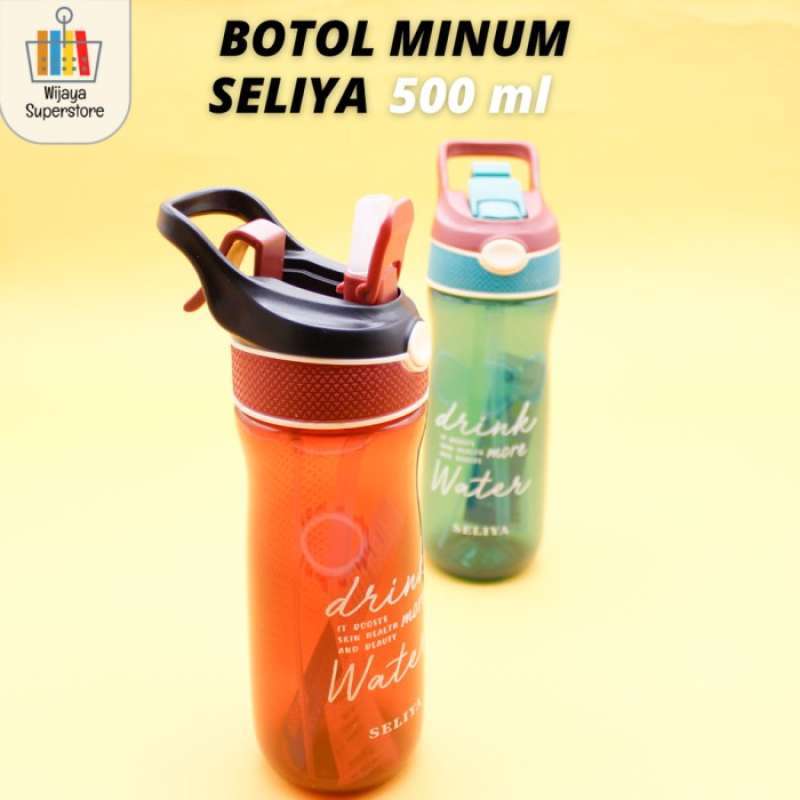 Jual botol minum seliya drink water 600 ml - botol minuman thumbler ...