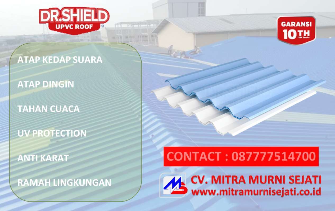 Jual Atap UPVC Dr Shield Twinwall OD760 Doff 5 meter di Seller Mitra ...