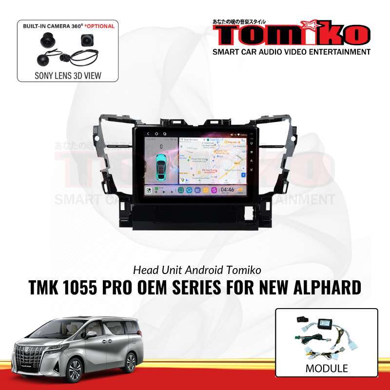 Jual Head Unit Android Tomiko Tmk 1055 Pro Oem Series For New Alphard ...