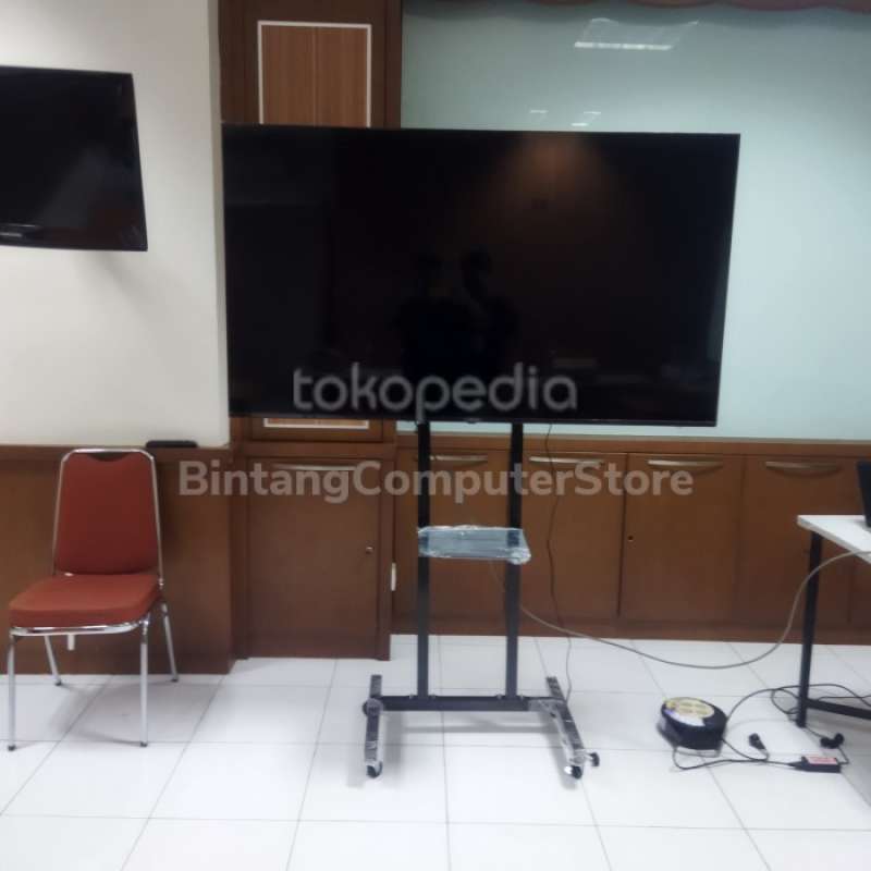 Promo Bracket Standing TV LED Dorong & Roda 24 - 43 32 50 Inch stand tv ...