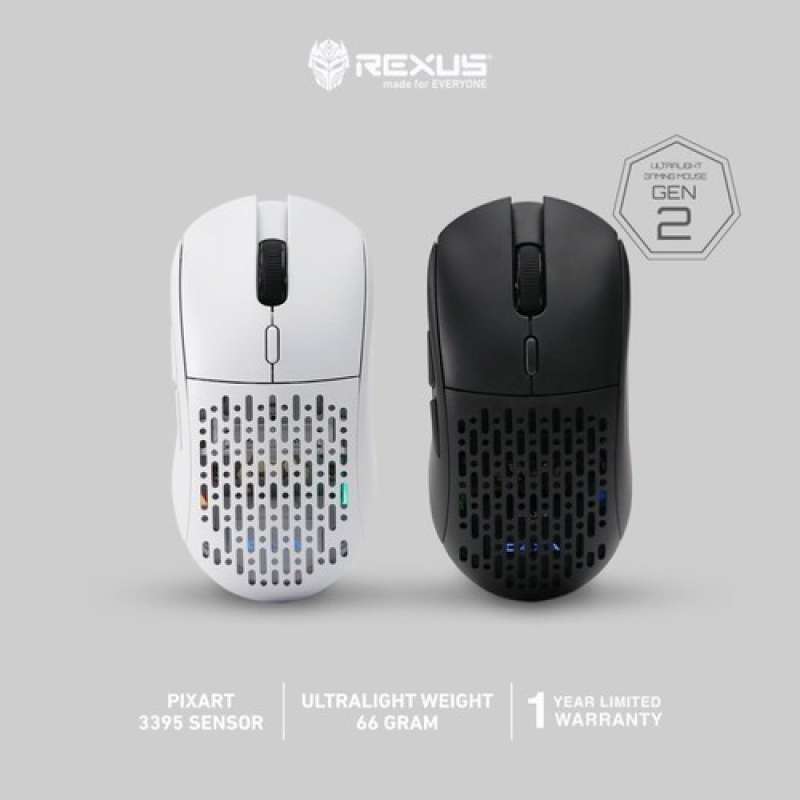Promo Rexus Daxa Air 4 Daxa Air Iv Gen 2 Wireless Mouse Gaming Diskon ...