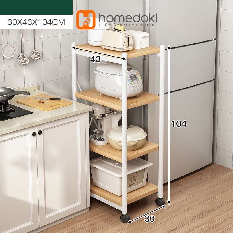 Promo Homedoki Rak Penyimpanan Susun 4/5 Tingkat Besi Rack Dapur ...