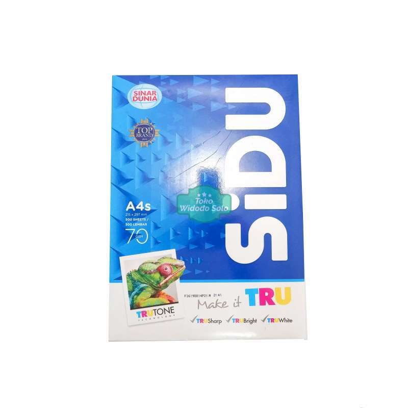 Jual Hvs Sinar Dunia A4s 70 Gram Putih Polos 215x297mm - 1 Rim Isi 500 ...