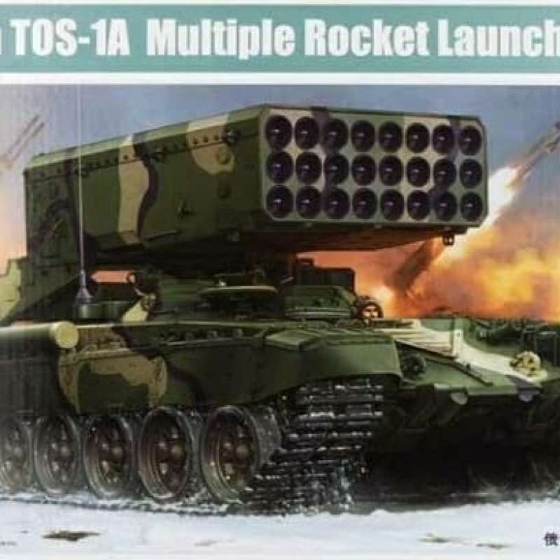 Promo Model Kit Trumpeter 1/35 Russian TOS-1A Multiple Rocket Launcher ...