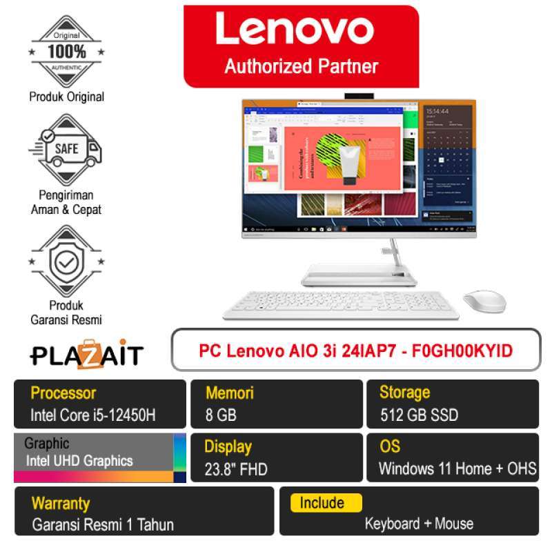 Promo Pc Lenovo Ideacentre Aio 3i 24iap7 - Kxid Kyid /intel Core I5 ...