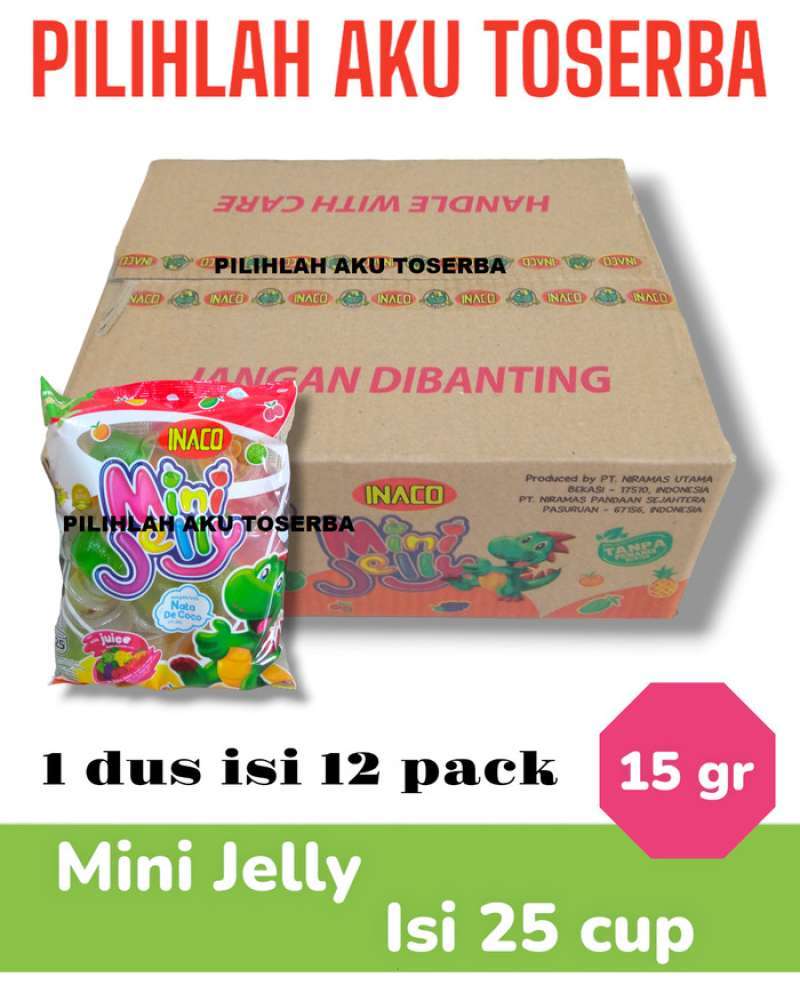 Promo INACO Mini Jelly isi 25 cups - ( HARGA 1 DUS ISI 12 BUNGKUS ...