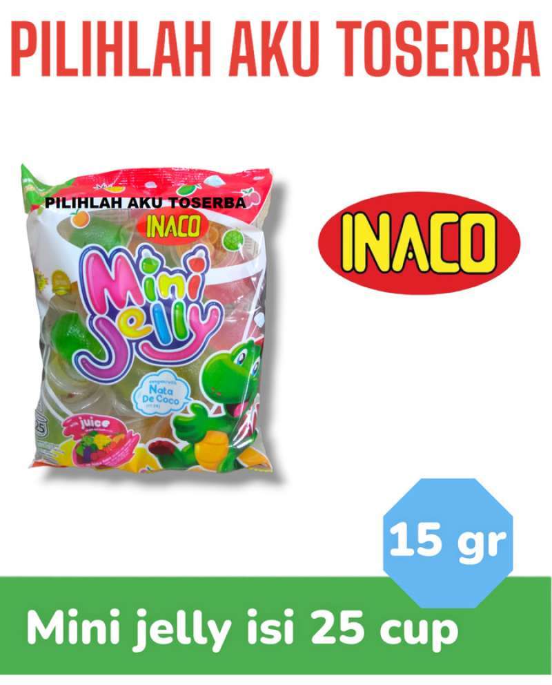 Promo INACO Mini Jelly isi 25 cups - ( HARGA 1 DUS ISI 12 BUNGKUS ...