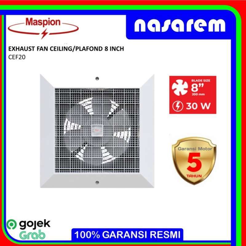 Promo Ceiling Exhaust Fan [8] Cef-20 Diskon 23% Di Seller Surota Aska ...