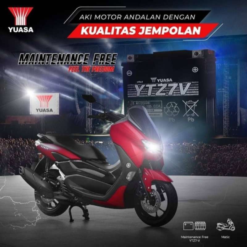 Promo Ytz7v ,yuasa Battery - Yamaha Nmax,aerox Garansi Diskon 3% Di ...