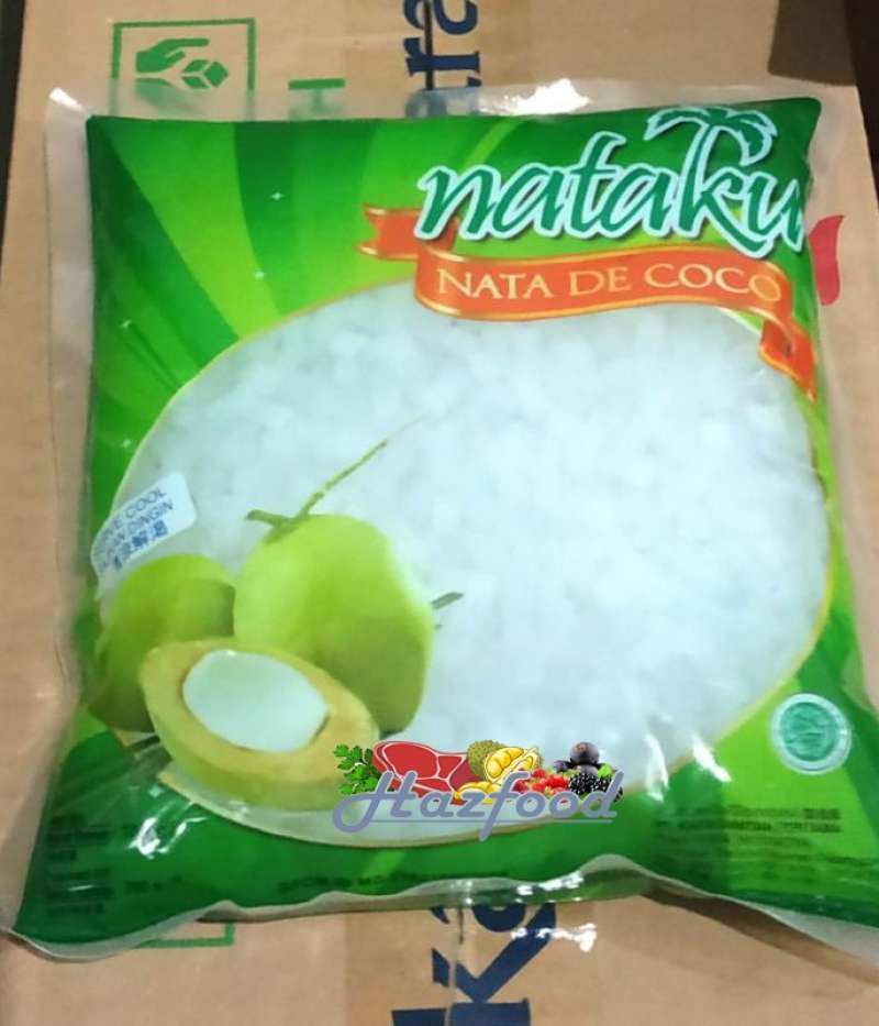 Jual Nata De Coco Nataku Plain Small Block Slice 1 Kg di Seller Hazfood ...