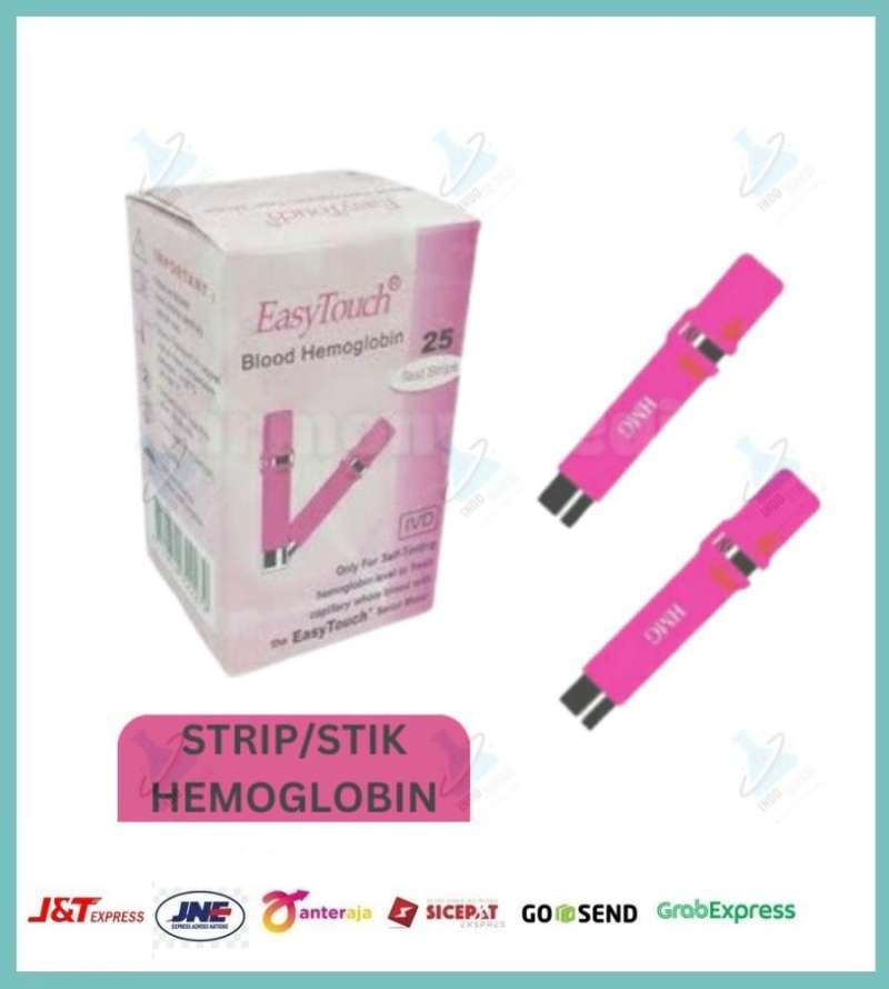 Jual Strip hemoglobin Easy touch/stik hemoglobin/strip Hb 25 pcs di Seller INDO SEDASI - Mojo ...