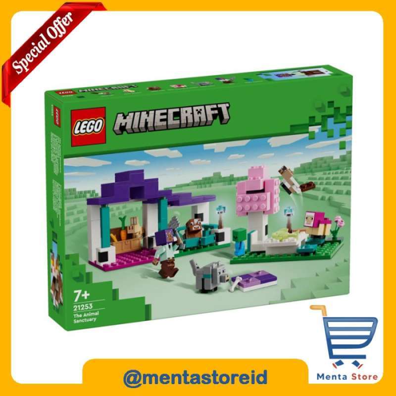 Promo Lego Minecraft 21253 The Animal Sanctuary Diskon 31% Di Seller ...