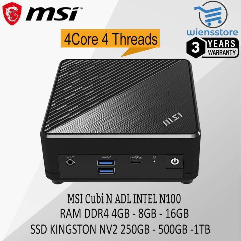 Promo Mini PC MSI Cubi N ADL - Intel N100 + RAM KINGSTON + SSD KINGSTON ...