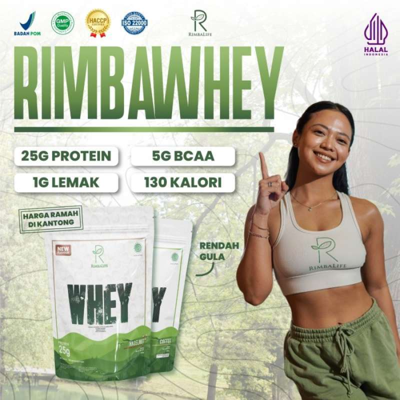 Promo Rimba Life Whey Protein 2 lbs lb Rimbawhey Susu Gym Fitness BPOM ...