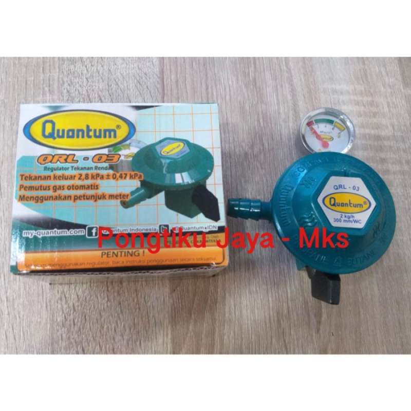 Promo Regulator Tabung Gas + Meter Quantum Qrl 03 Diskon 23% Di Seller ...