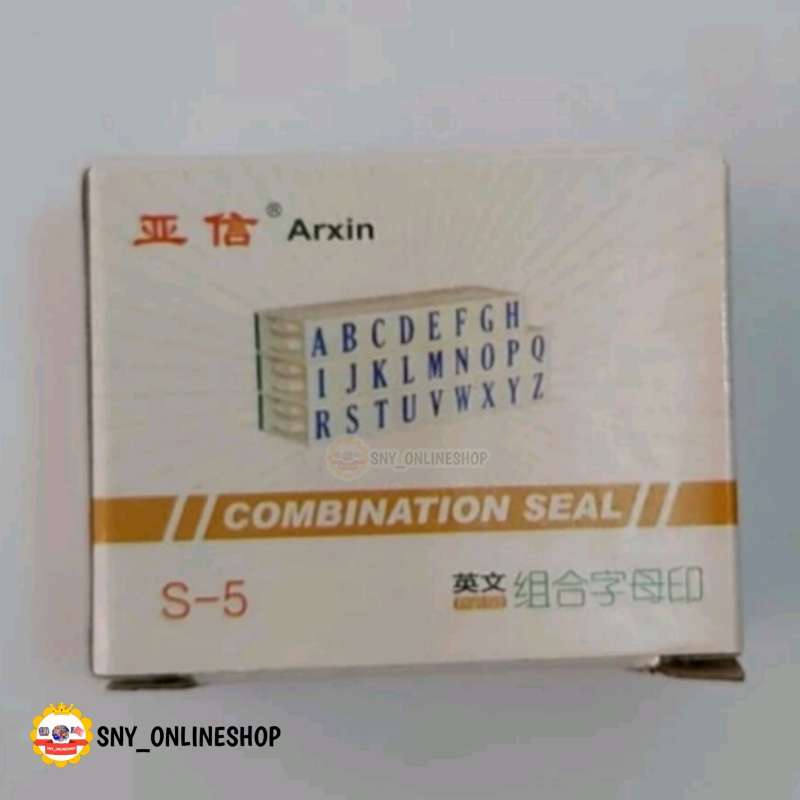 Jual Stempel Huruf Alphabet Stempel S5 Karet Model Huruf Bongkar Pasang ...