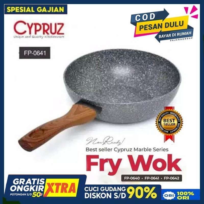Jual panci cyprus fp-0641 fry wook marble 24cm induksi bottom ...