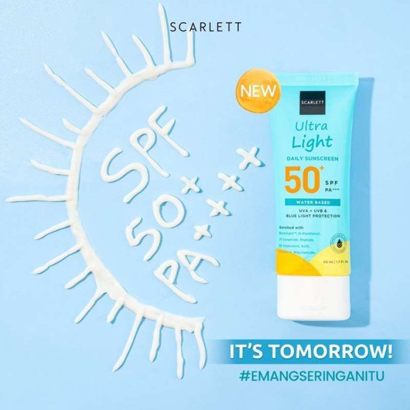 Promo Scarlett Whitening Ultra Light Daily Sunscreen SPF 50+ PA ...