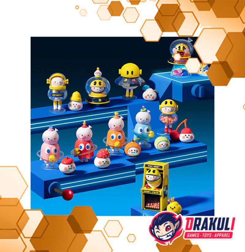 Jual Toys Pm Figure Bobo & Coco X Pac-man Space Series Blind Box Di ...