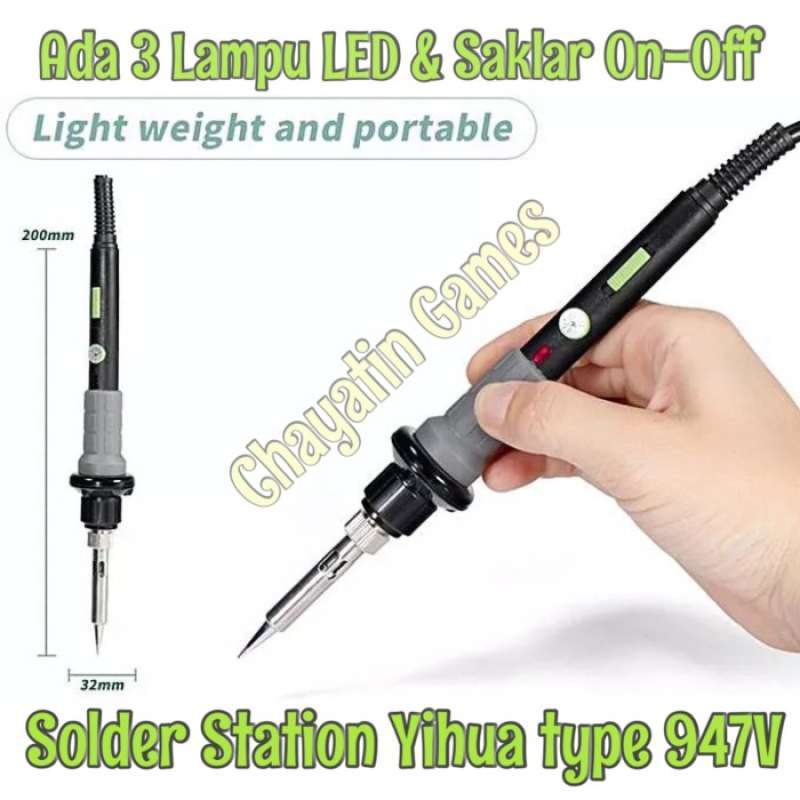 Promo Solder Station YIHUA Original Type 947V + Lampu LED & Saklar On - Off Diskon 27% di Seller ...