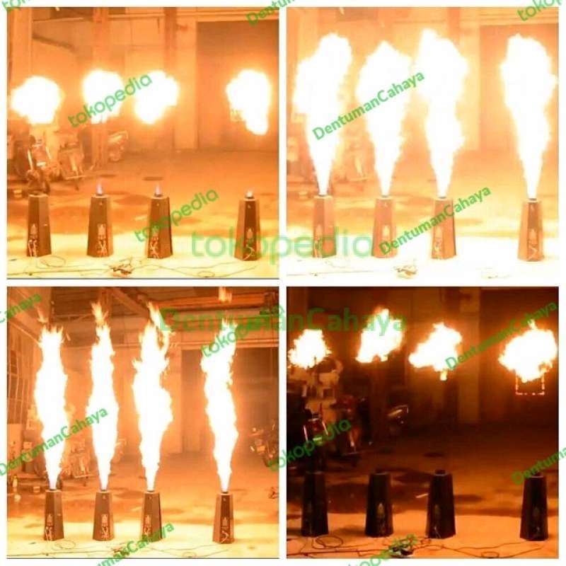 Promo Flame Machine Mesin Api Dmx 512 Hexagon Profesional efek Panggung ...