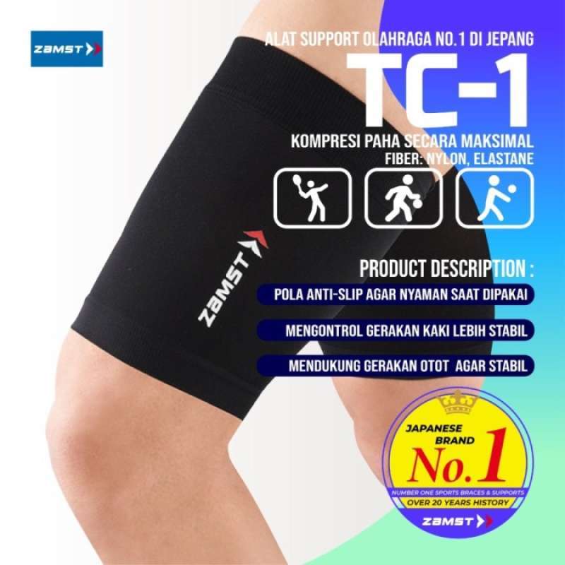 Promo TC-1 Thigh Compression Deker Paha Zamst Japan Original Diskon 23% di Seller aaron ...