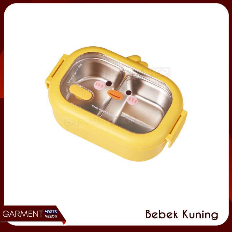 Promo Kotak Makan Stainless Kedap Udara Lucu Bebek Bear Bekal Bento ...