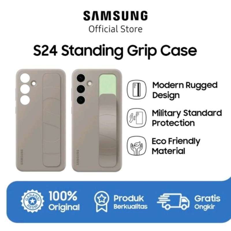 Promo Samsung Galaxy S24 Standing Grip Case - Original - Taupe Diskon 4 ...