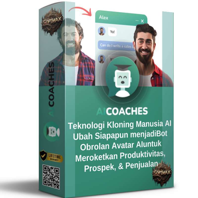 Jual AICoaches - Software AI yang membuat avatar chatbot dari diri Anda atau orang lain ...