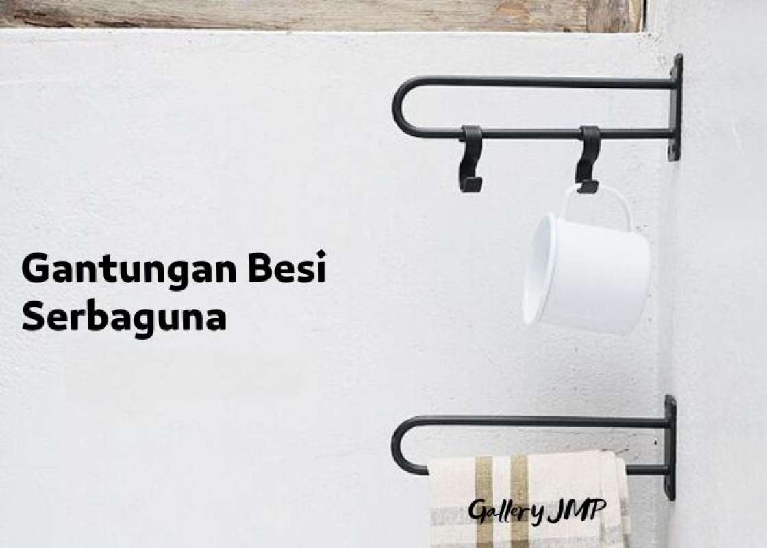 Jual Gantungan Baju Dinding Besi Serbaguna Besi Kaitan - Gold Di Seller ...
