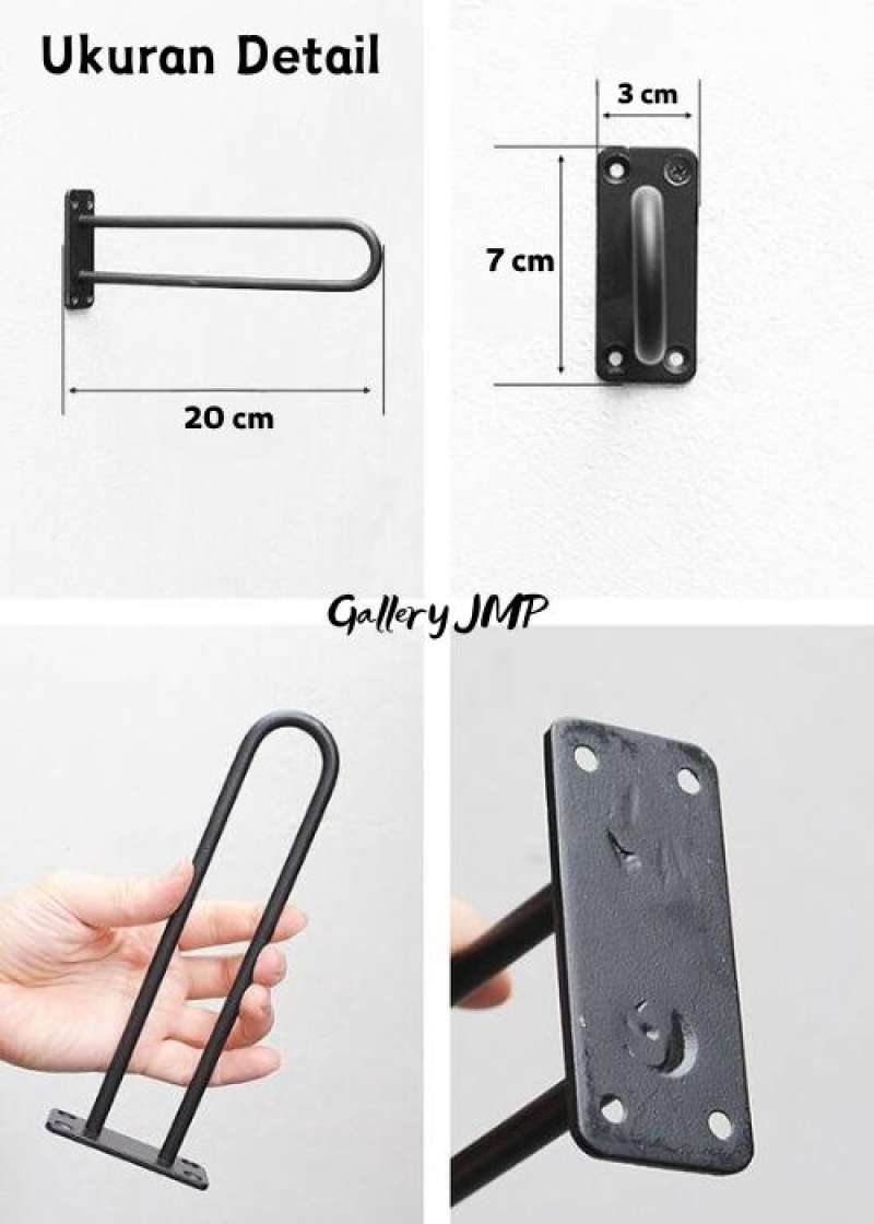 Jual Gantungan Baju Dinding Besi Serbaguna Besi Kaitan - Gold Di Seller ...