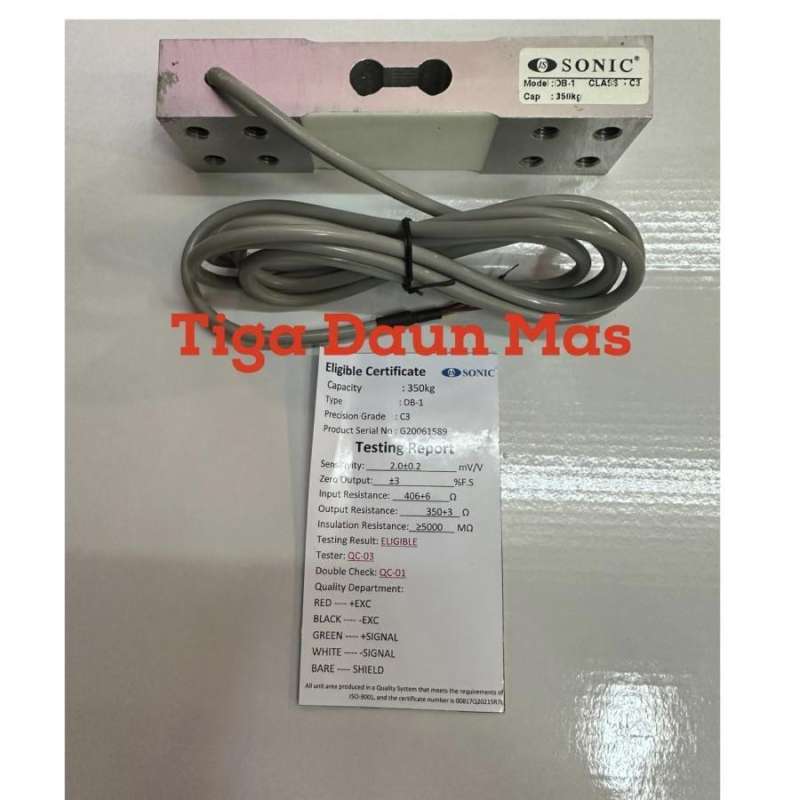 Jual Load Cell Sonic DB1 350 Kg Load Cell Timbangan Newtech NT-15E di ...