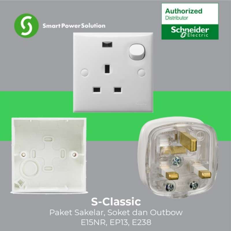 Jual Schneider Steker, Stop Kontak, Outbow S-Classic - E15NR_EP13_E238 di Seller Grand Pasaraya ...