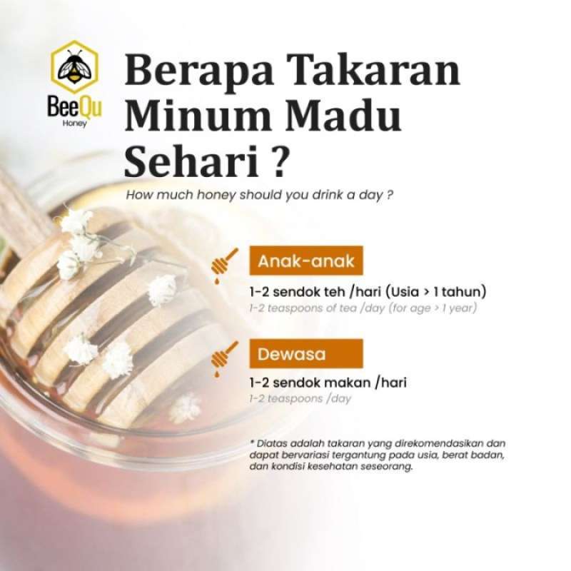 Promo Madu Multiflora Jawa Asli Murni 100% Pure Raw Honey - Beequ Honey ...