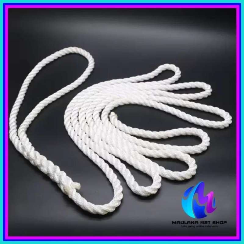 Jual tali tambang nilon putih 10 meter / tali ikat barang bahan nilon ...
