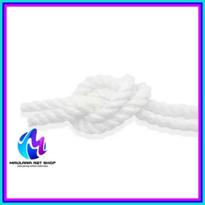 Jual tali tambang nilon putih 10 meter / tali ikat barang bahan nilon ...