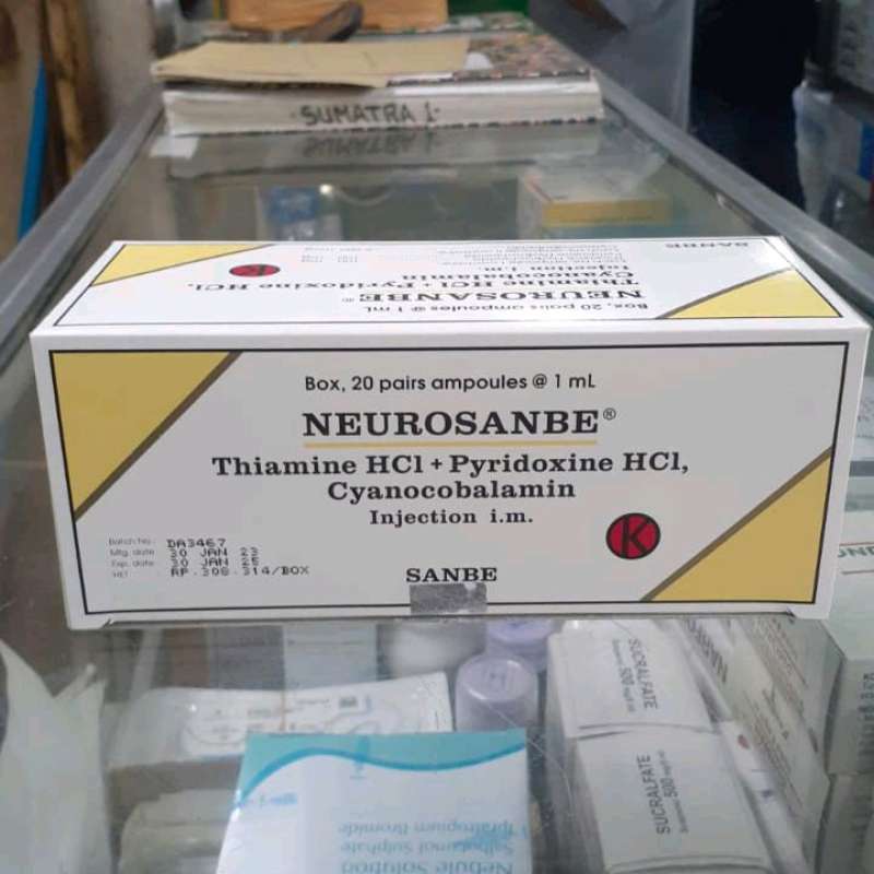 Jual Original Neurosanbe injeksi Per box Isi 20 Pasang di Seller Apotik ...