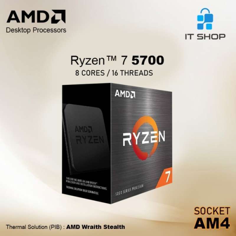 Jual Processor AMD AM4 Ryzen 7 5700 Box di Seller IT Shop Official ...