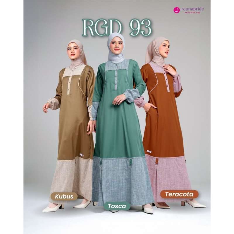 Jual Raunapride Dress Wanita Kekinian / Gd-93 / Fashion Muslim 2024 - S ...