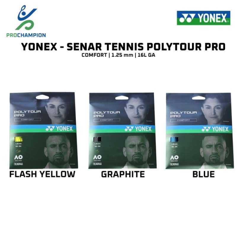 Jual Senar Tennis String Yonex POLYTOUR PRO 125 16L GA 1.25mm Made in Japan di Seller ...