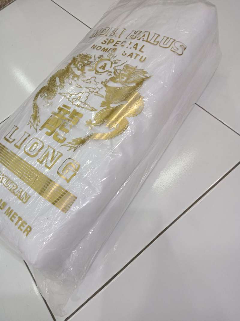 Jual Kain Mori Kain Putih Liong Harga Per Meter Lebar 105cm Kain Kafan ...